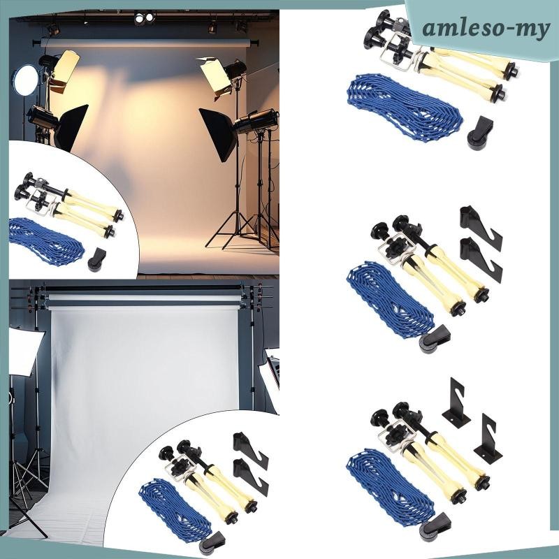 [AmlesoMY] Photography Backdrop Roller Stand Studio for ID Photos ...