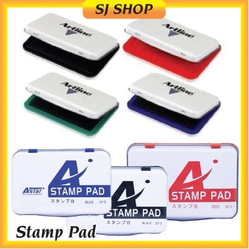 Artline Stamp Pad | Hata Stamp Pad | Astar Stamp Pad | Stamppad Inkpad | Pad Setem | 印台 | Shopee ...