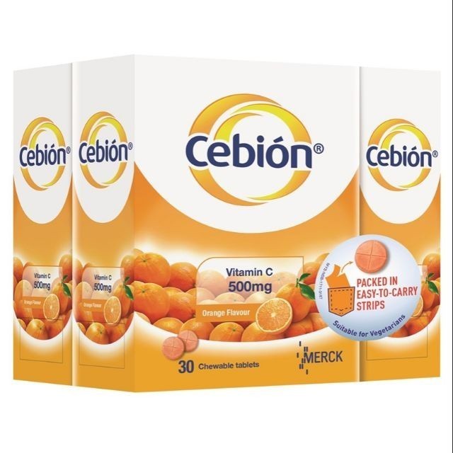 (CLEARANCE) CEBION VITAMIN C 500MG CHEWABLE TABLET 30'S | 30'SX3 (EXP ...