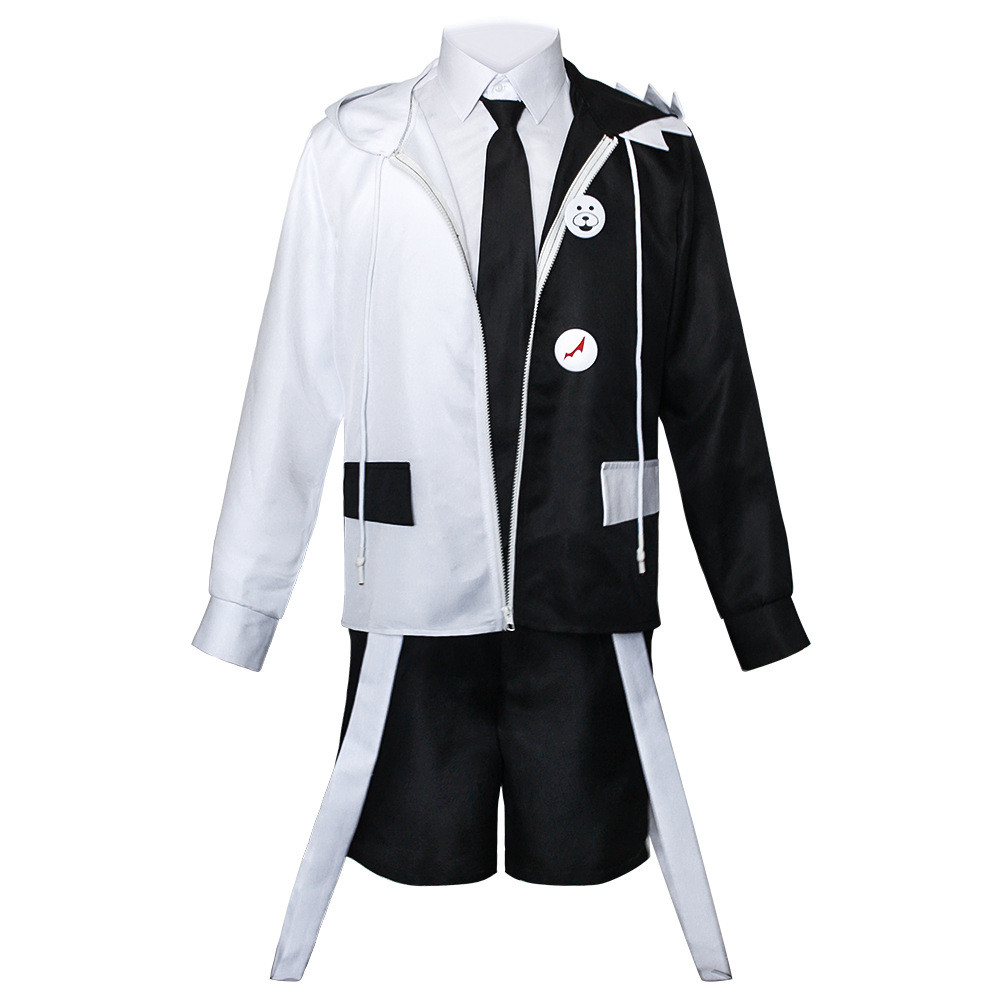 Monokuma Cosplay Costume Lovers Anime Black White Bear cosplay Uniform ...