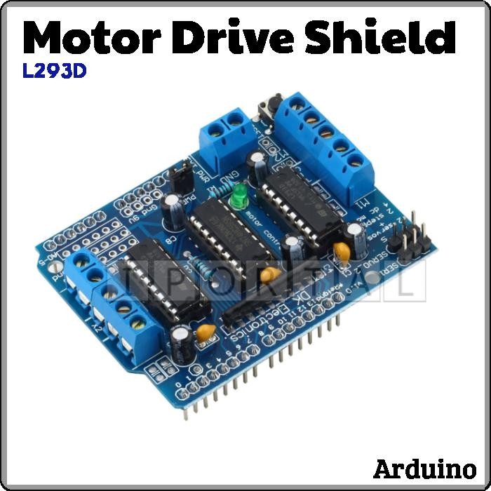 DC Stepper Motor Driver Shield L293D & 74HC595 Arduino | Shopee Malaysia