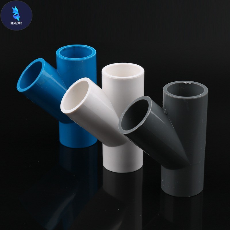 BF 1pc PVC Pipe Tee Fittings Water Pipe Connector Aquarium Adapter PVC ...