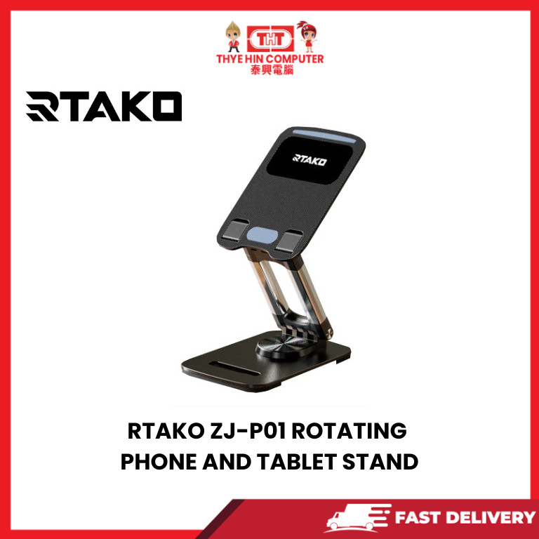 RTAKO ZJ-P01 ROTATING PHONE AND TABLET STAND | Shopee Malaysia