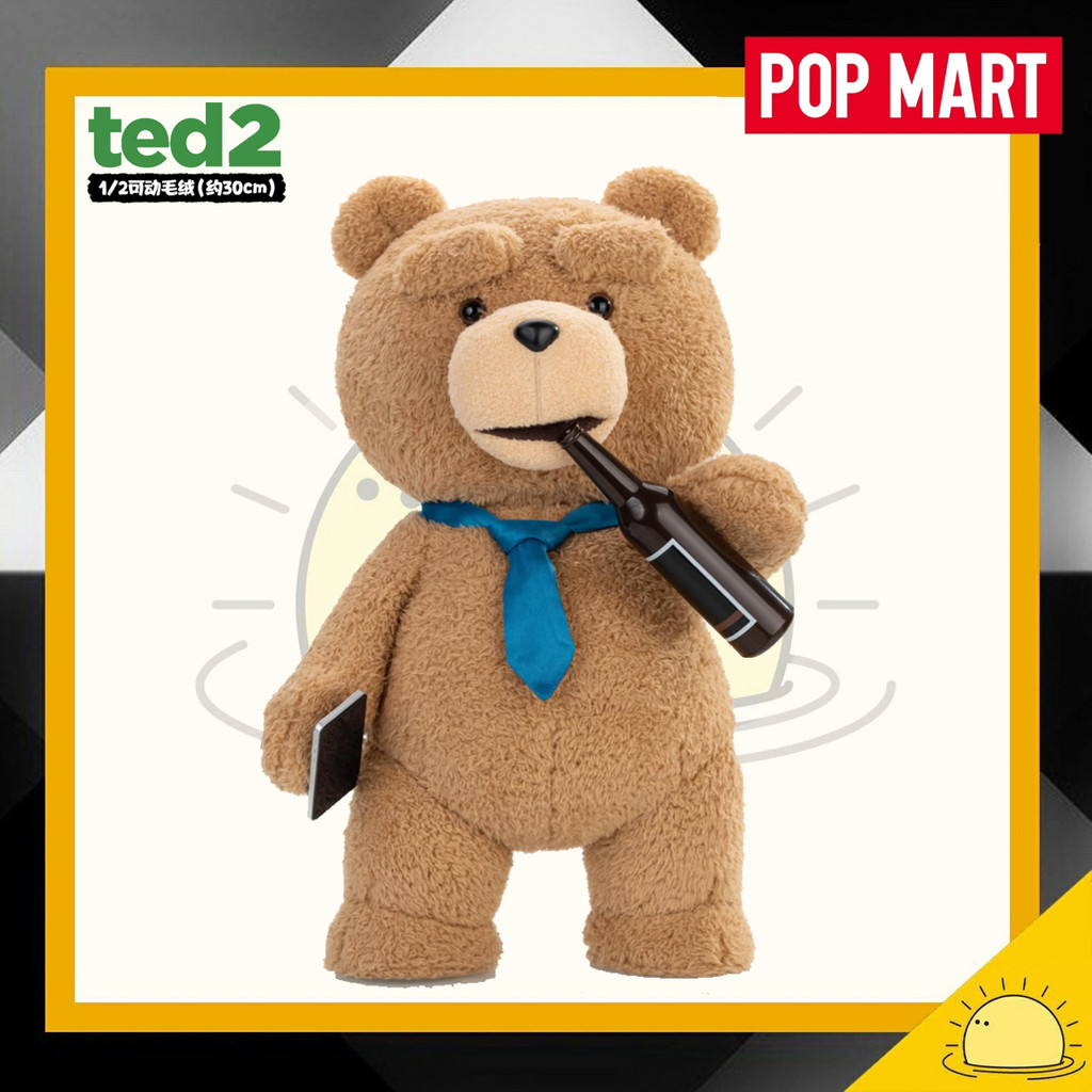 POP MART Ted2-ted Action Plush Figure | Shopee Malaysia