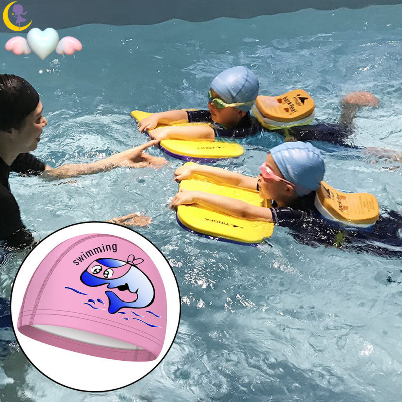Swimming Caps for Kids Waterproof Silicone Swimming Pool Hats ...