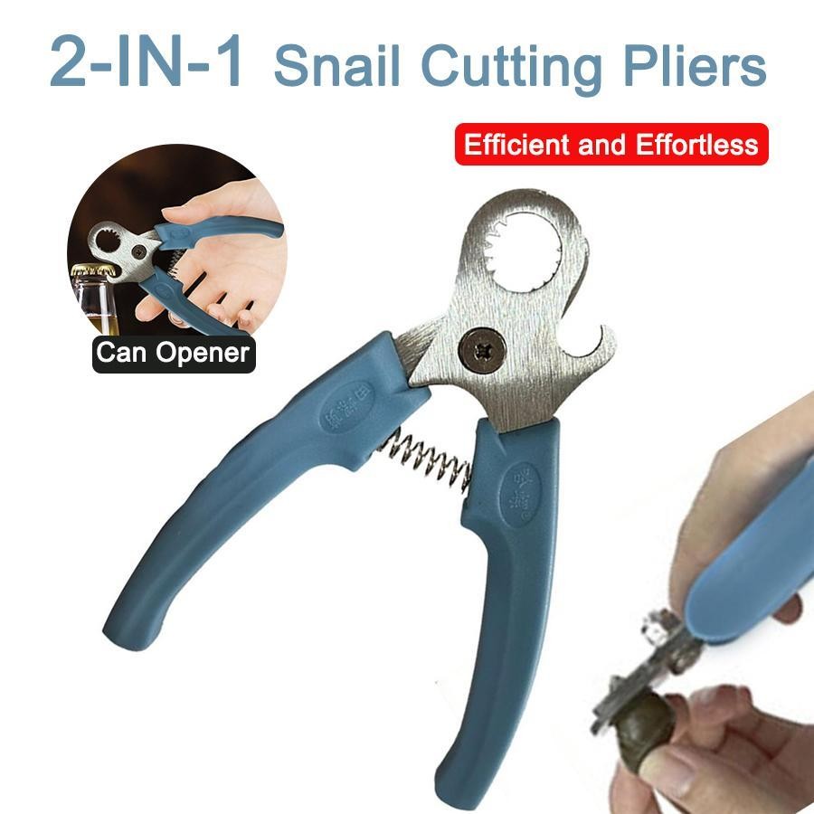 2-in 1 Snail Cutting Pliers Can Opener Professional Cutter Snail ...