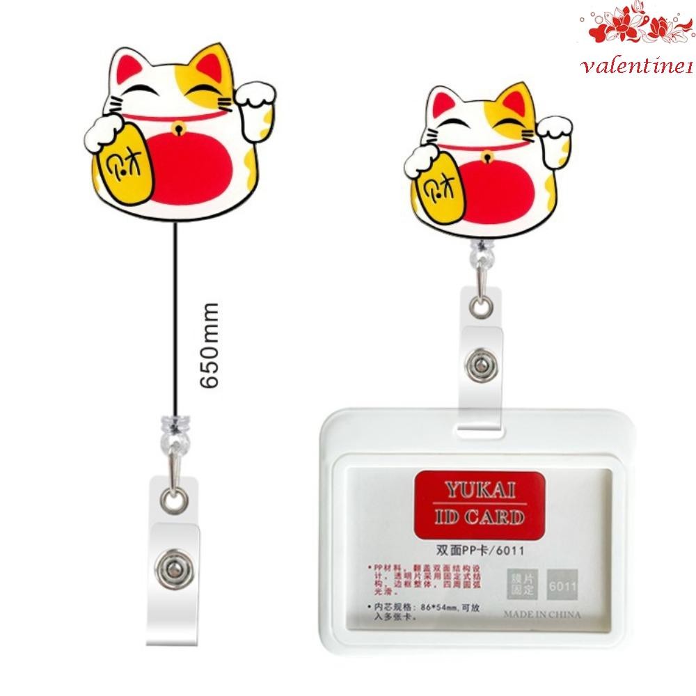 VALENTINE1 Retractable Badge Reel School Supplies Office Nurse Badge ...
