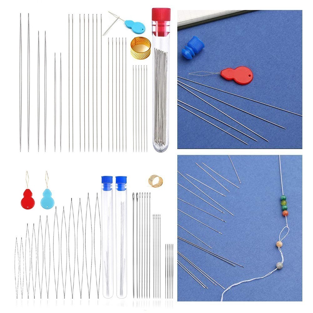 (THEBEST) Threading Needle Beading Hand Beading Open Long Needle ...