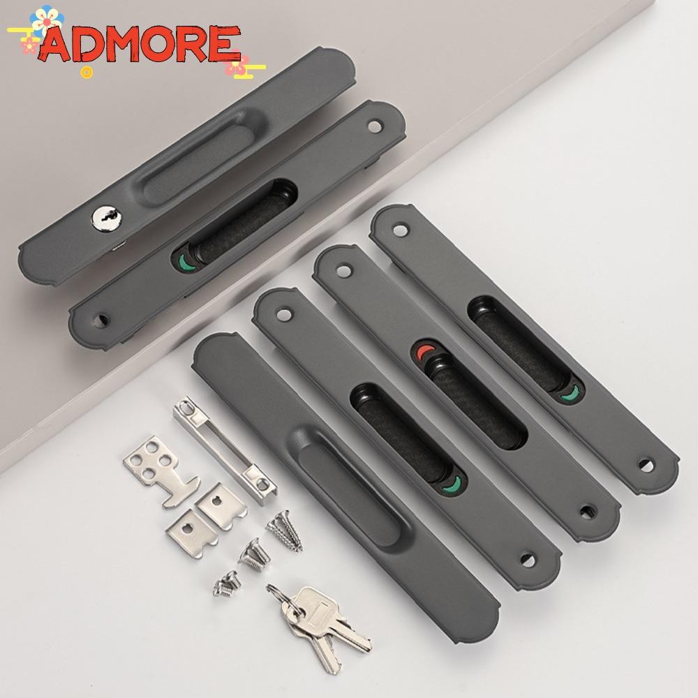 ADMORE Door Handle Lock, Durable Embedded Lock Sliding Door Lock ...