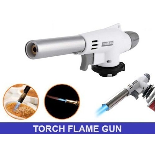Safely Ignition Multipurpose Burning Fire Maker Portable Metal Flame Gun Butane Gas Torch ...