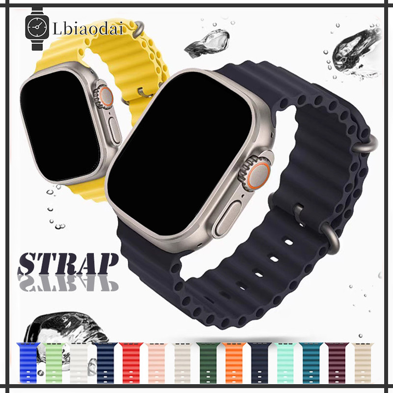 Ocean Silicone Strap Rubber Band for Smart Watch Ultra 3 2 SE 3 2 ...