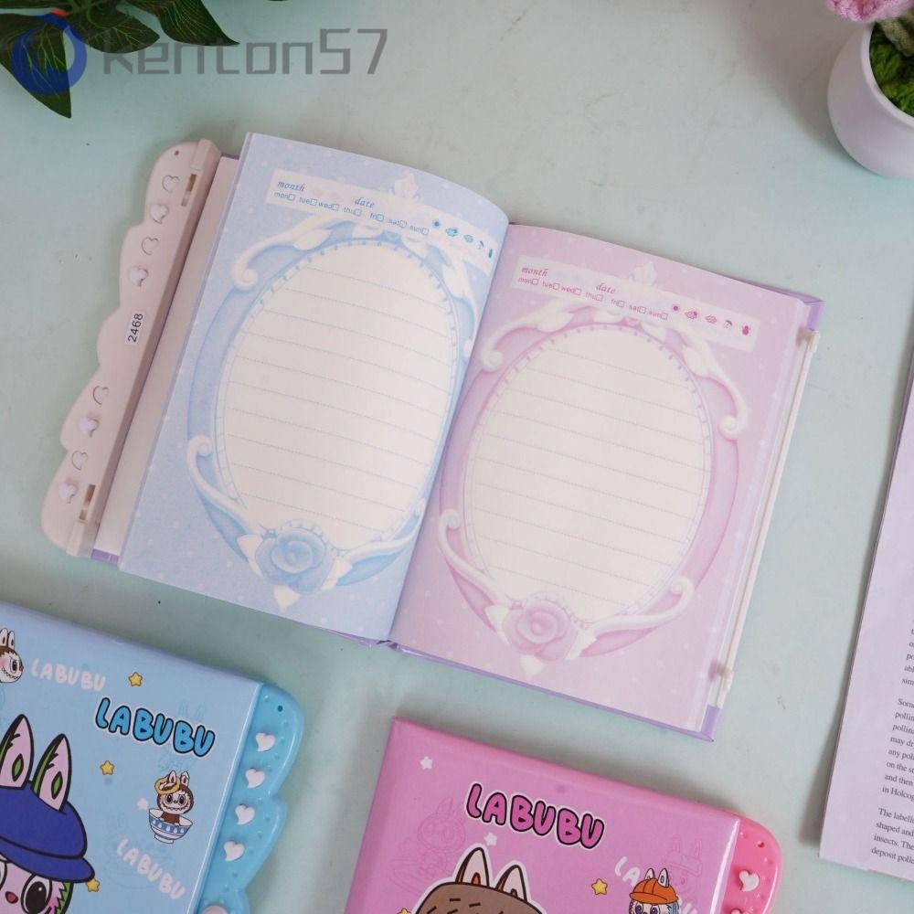 KENTON Labubu Diary Notepad, Cartoon Kawaii Labubu Mini Notebook, Cute ...