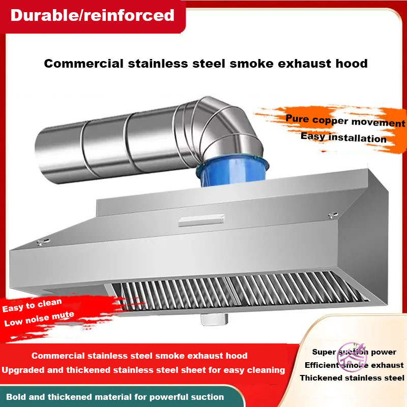 🍂Ready Stock🍂Stainless steel range hood kitchen/exhaust hood exhaust ...