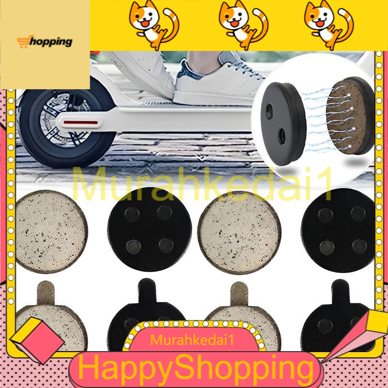 MK1 1Pair Low Noise Electric Scooter Resin Disc Brake Pads for Xiaomi M365 Replacement Parts ...