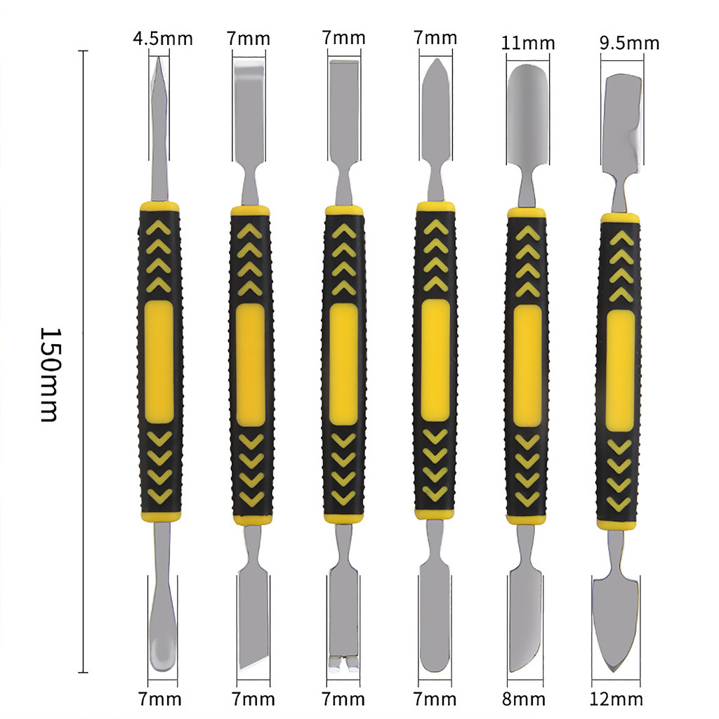 Metal Crowbar 6-Piece Set Small Metal Spudger Open Shell Repair Tools ...