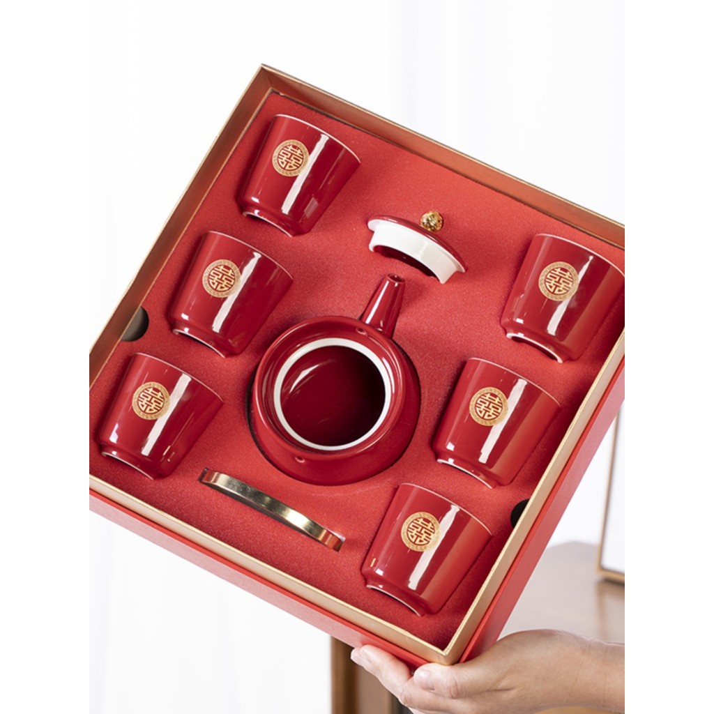 Jing Tea Cup Wedding Tea Set Set Tukar Mulut Cawan Teh teko Hantar ...