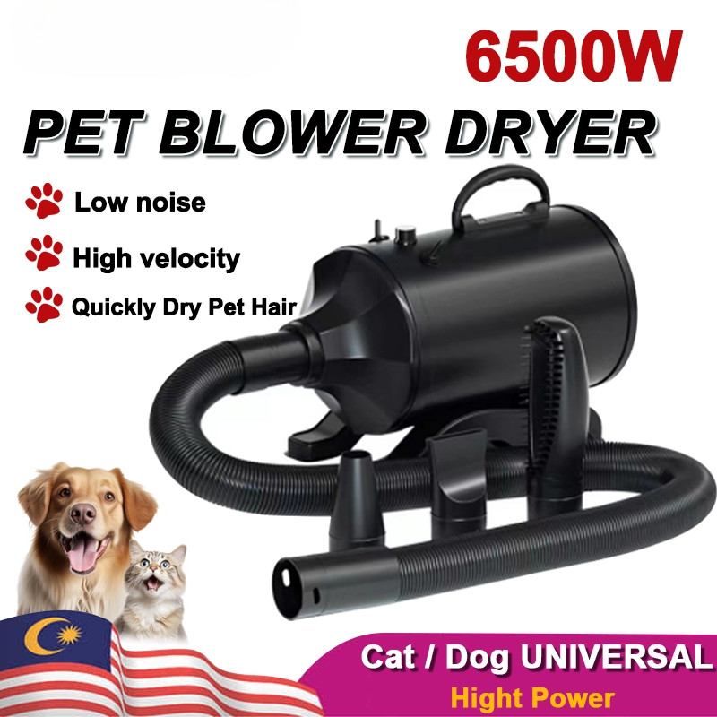 Pet Hair Dryer Dog Cat Grooming Blower 6500W Fast Blow-dryer Pet Dryer ...