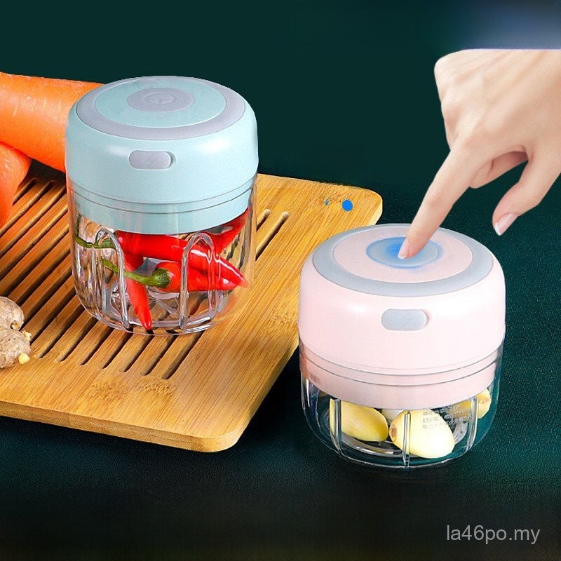 Pengaduk bawang putih elektrik tanpa wayar, pengaduk bawang putih mini, alat hebat pengisar ...
