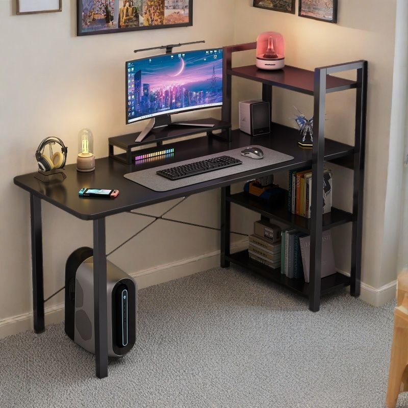 Computer desk desktop home economic desk simple modern simple bookshelf ...