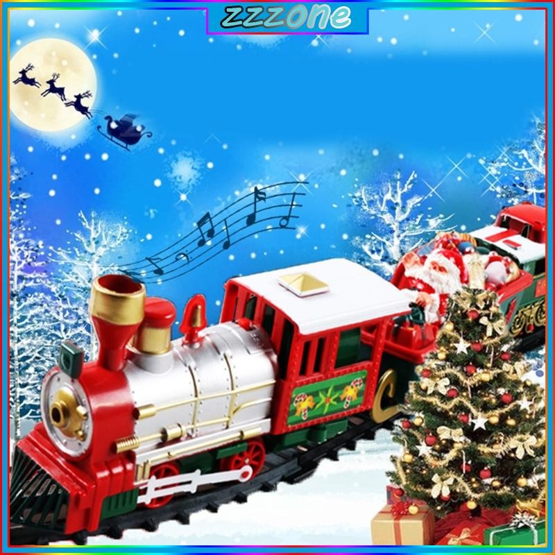 zzz Set of 22PCS Realistic Vintage Christmas Train Set 3 Festive ...