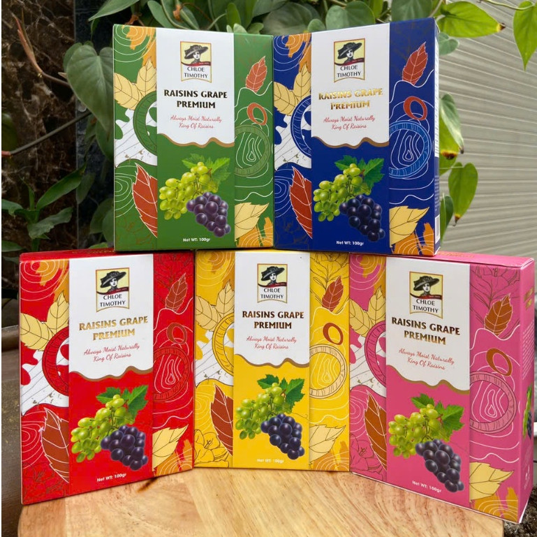 Premium Raisins Grape Imported Ingredients Gift Wrapping Paper Box CNY ...