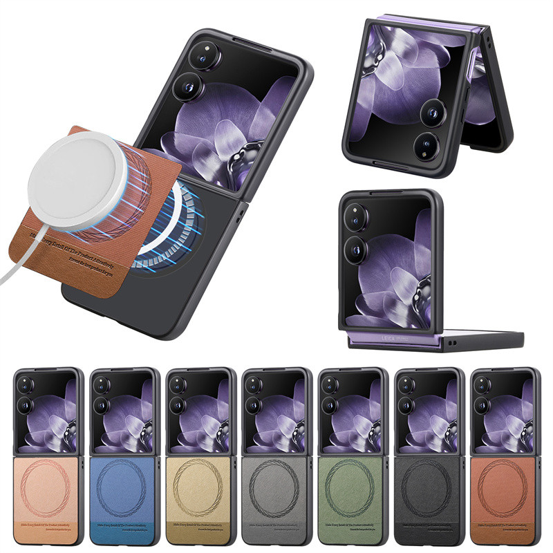 Magnetic Plain Fashion Design Anti-DROP Casing Xiaom Mix Flip Vegan ...