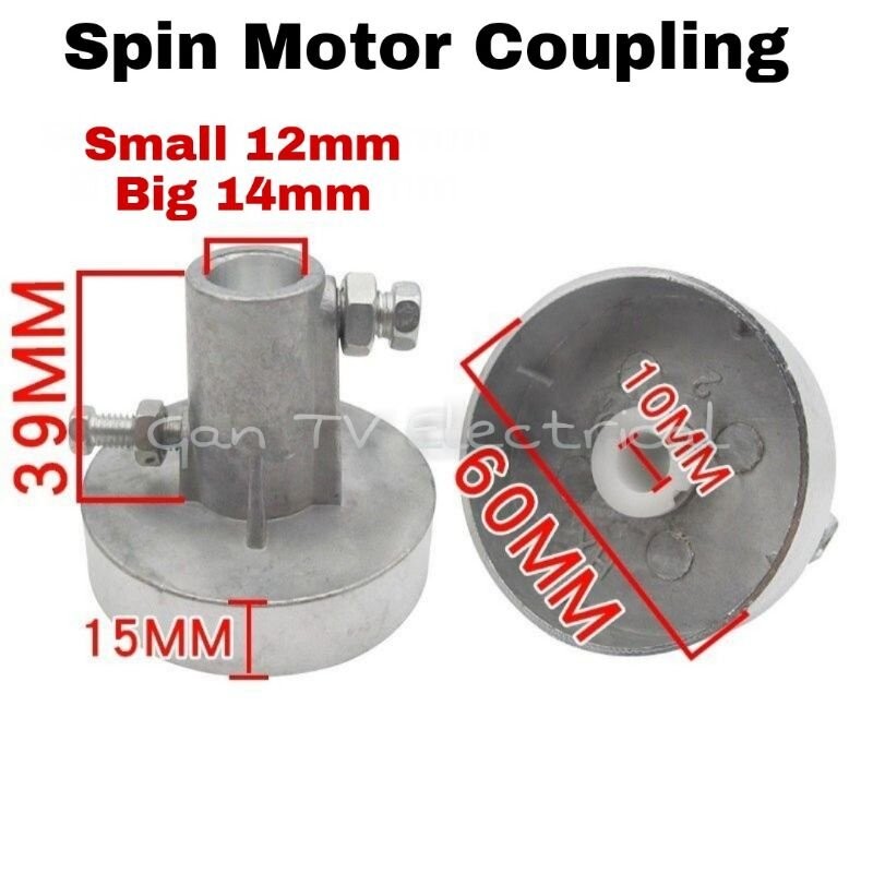 Heavy Duty Coupling 12MM/14MM*10MM Semi Auto Washing Machine Spin Motor ...