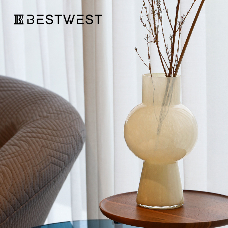 Pasu kaca tinggi hidroponik terpakai terbaik hiasan rumah mewah dengan ...