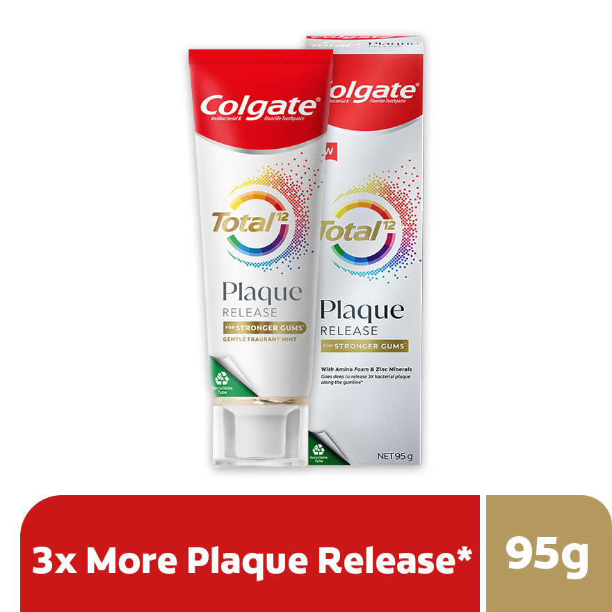 COLGATE Total Plaque Release Gentle Fragrant Mint 95g | Shopee Malaysia