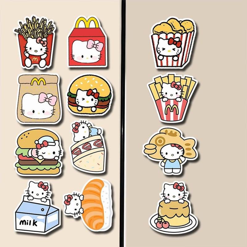 Hello Kitty Refridgerator Magnets Cute Hello Kitty Cartoon Magnetic ...