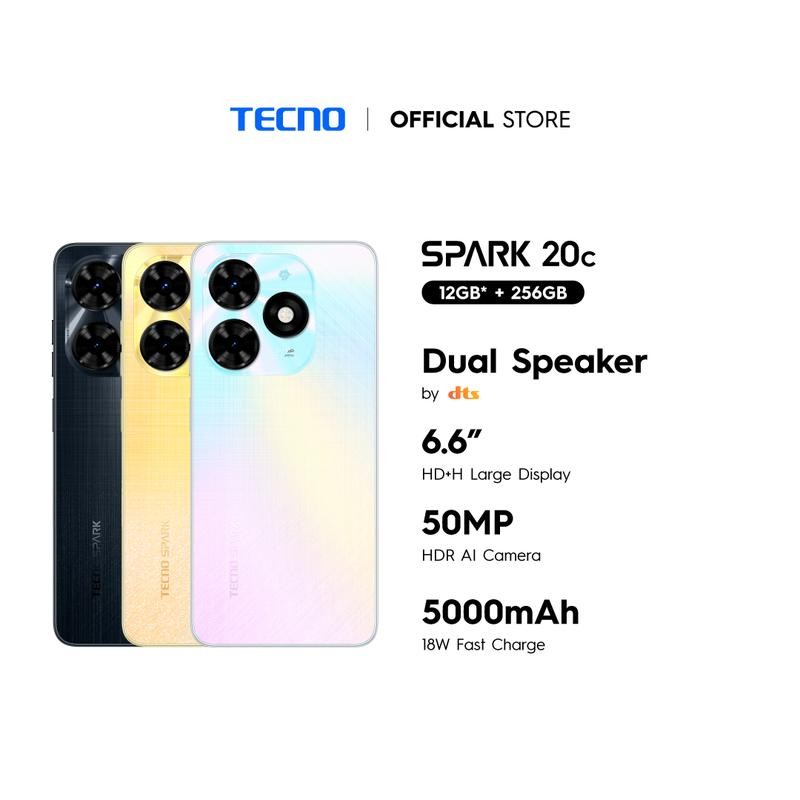 TECNO Spark 20C Smartphone (12GB RAM + 256GB ROM / Mediatek Octa-core ...