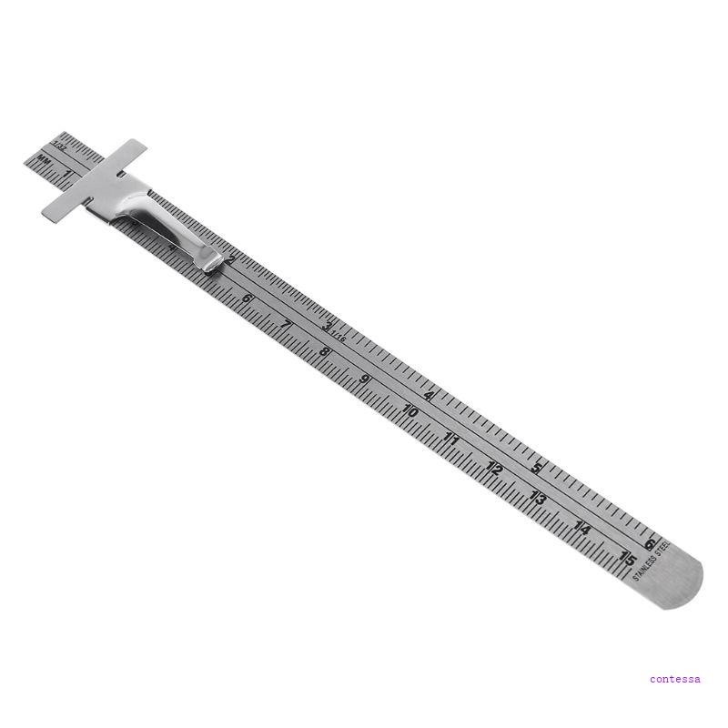 CON 6 Inch Sliding Pocket Ruler Metric Graduation Measuring Tool ...