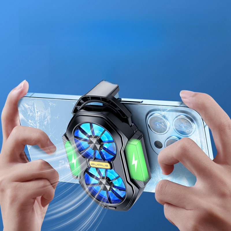 Iphone Fan 2024 New Style Dual Fan Mobile Phone Radiator Air Cooling ...