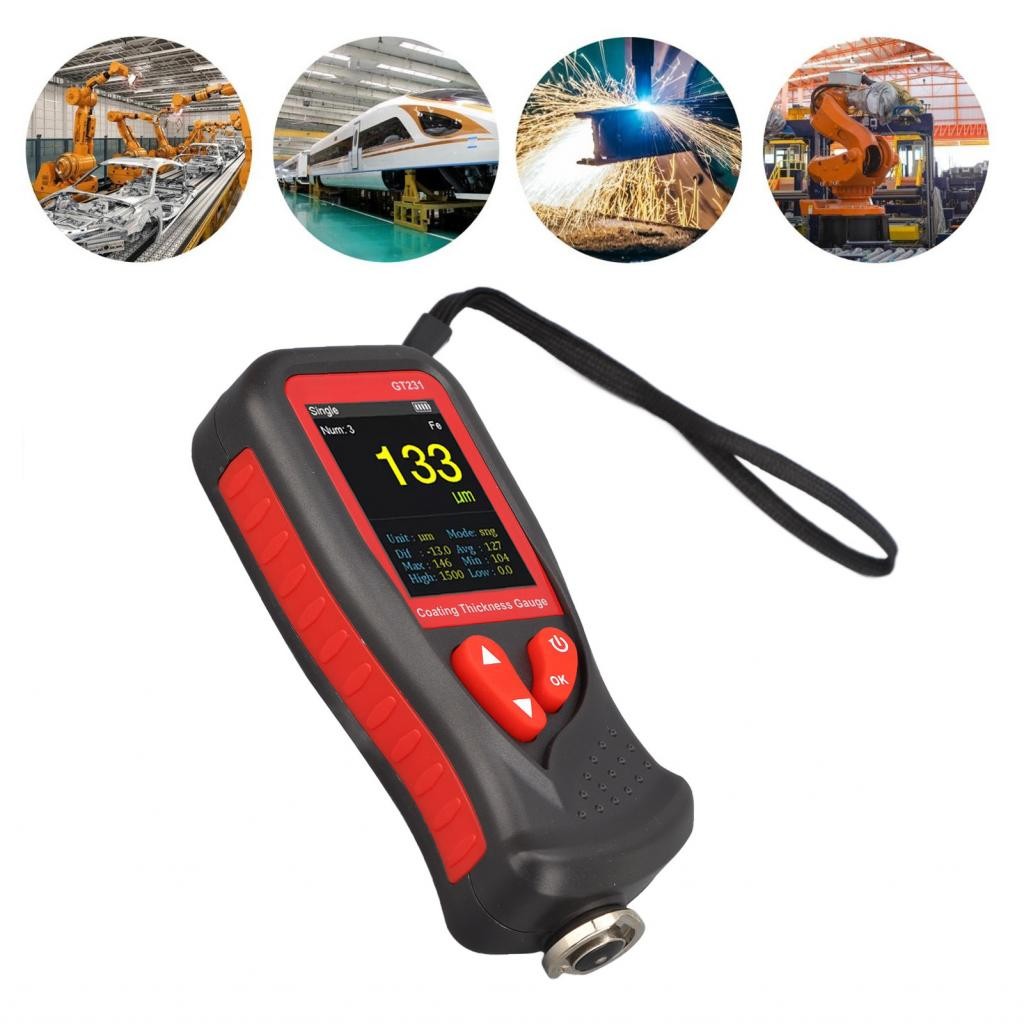 Bestchoices Thin Film Coating Thickness Paint Gauge Automatic Steel and ...