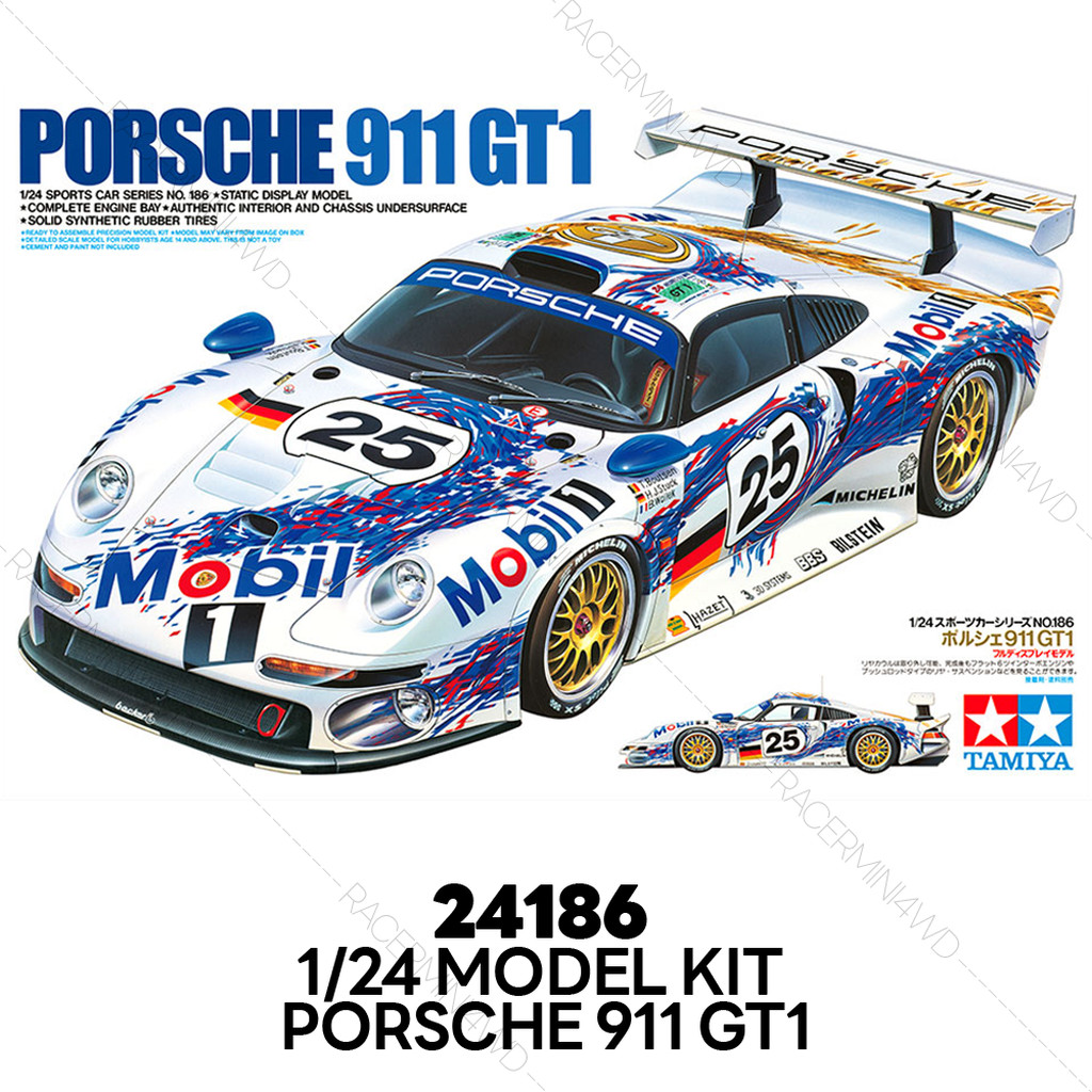 TAMIYA 24186 1/24 Porsche 911 GT1 Original Assembled Model Kit ...