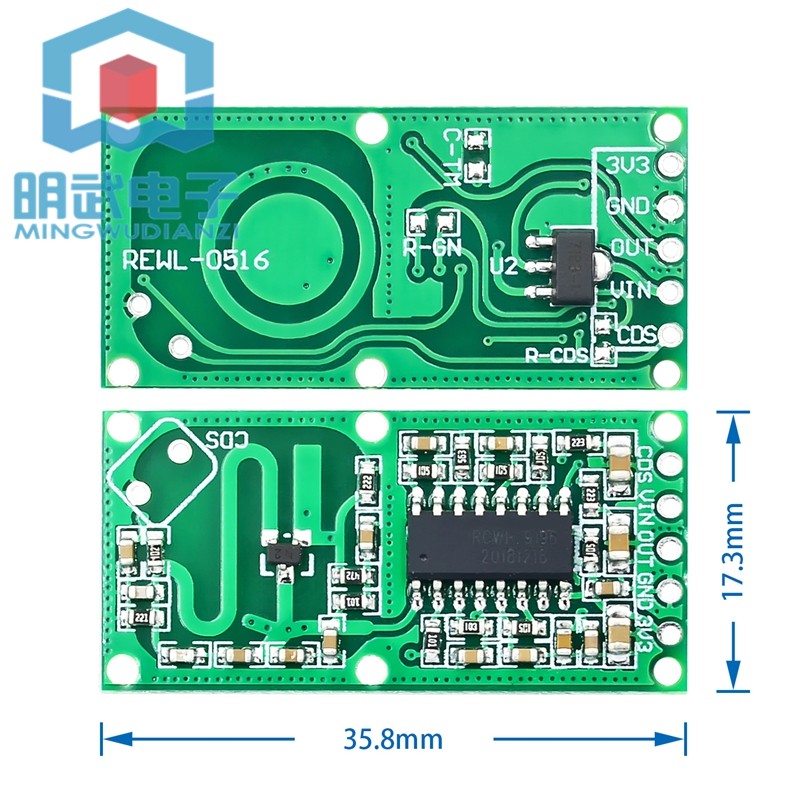 R RCWL-0516 Microwave Radar Sensor Switch Module Human Body Sensor ...