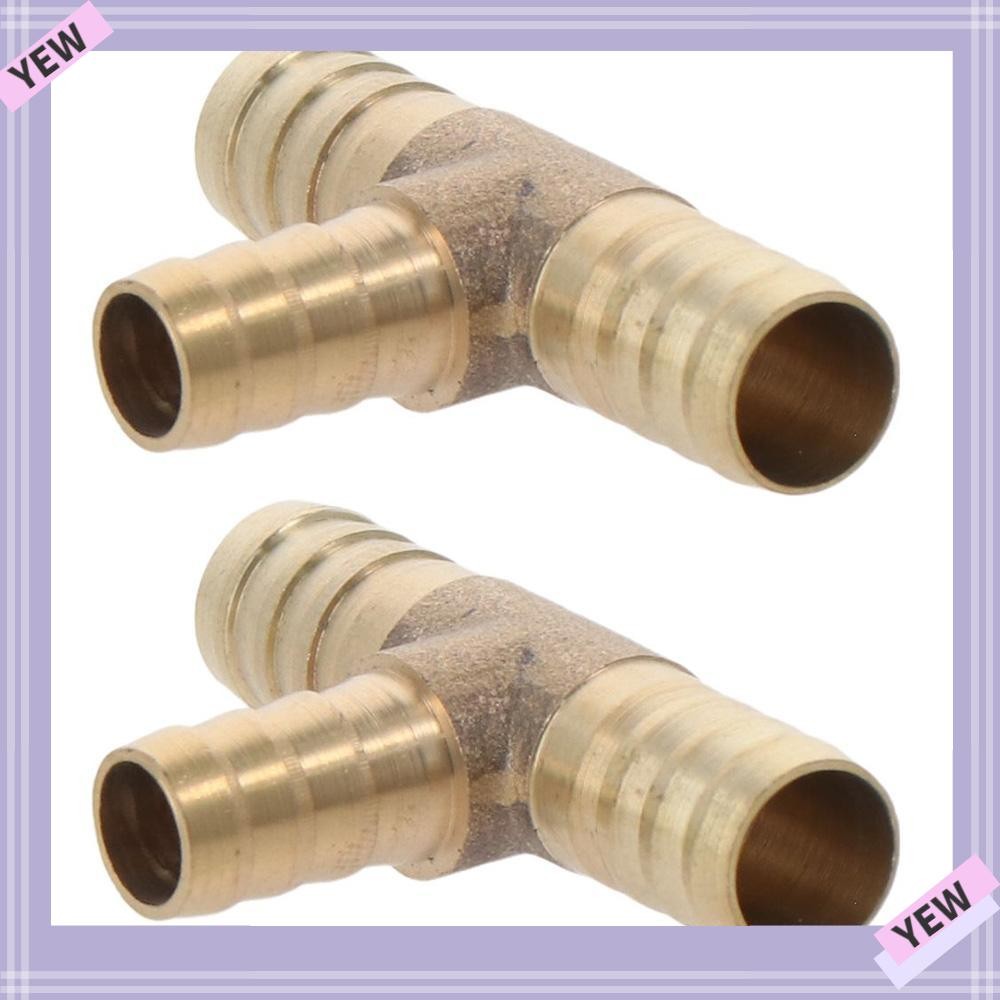 YYE Tee T Shape, Brass Reducing Barb Hose Fitting, Barb Union Coupling ...