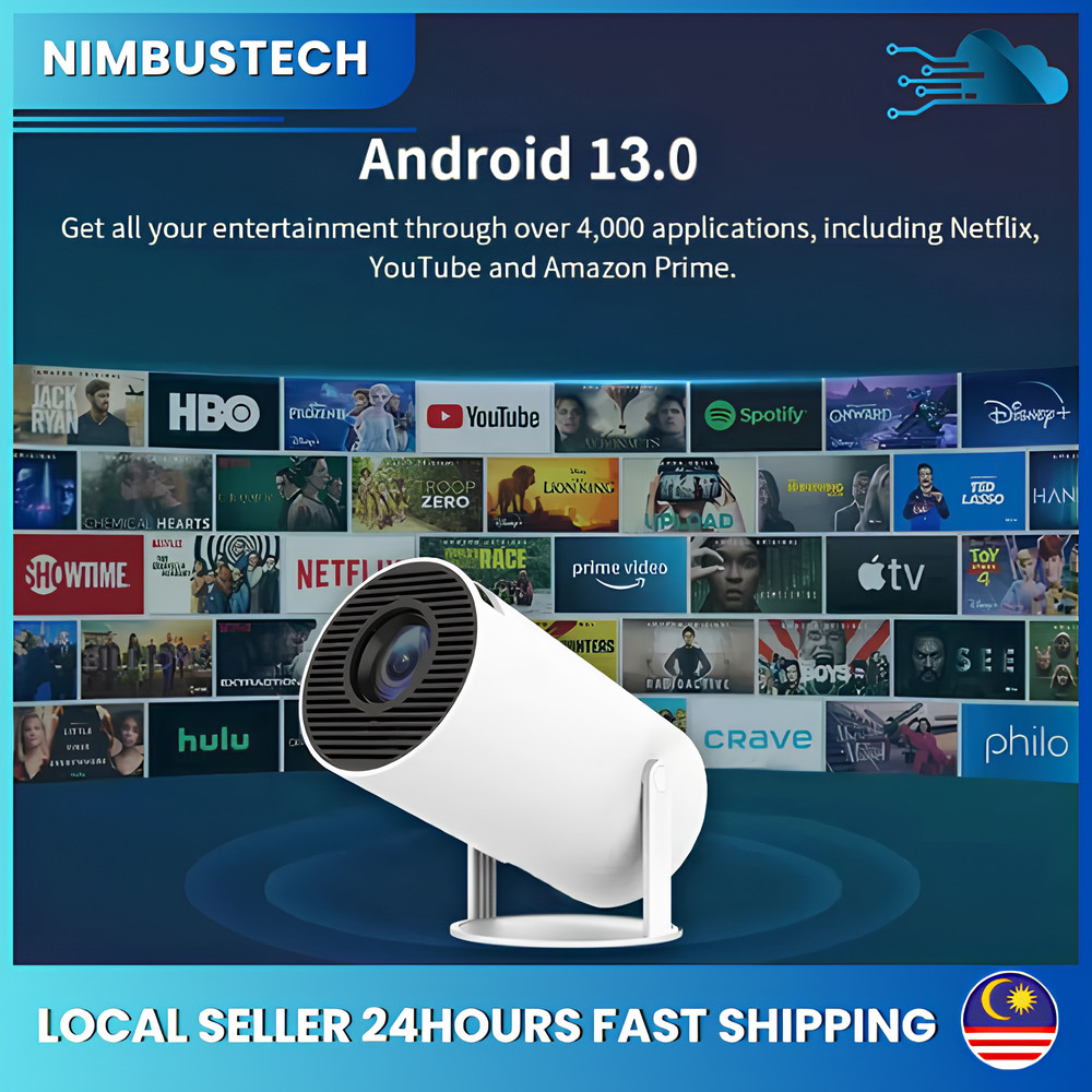 HY300 Pro Mini Projector Wireless Wifi Bluetooth Cinema Android Mini ...
