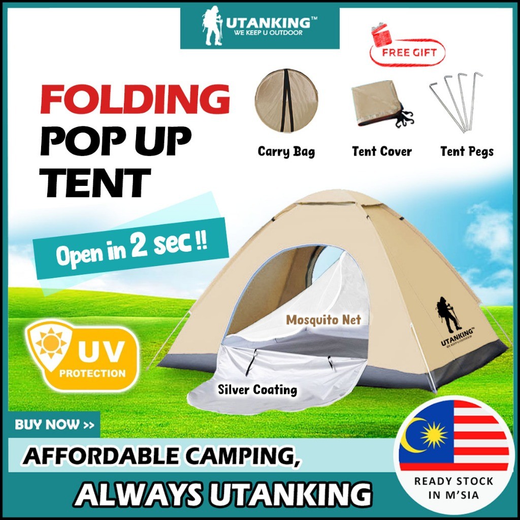 [Barang Spot]UtanKing ™ Khemah Perkhemahan Khemah Pop Up Tempat ...