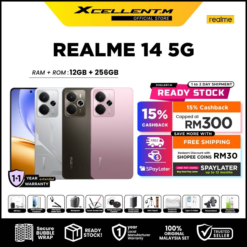 REALME 14 5G [26GB*(12+14)GB RAM 256GB ROM] / 13 5G - Original REALME ...