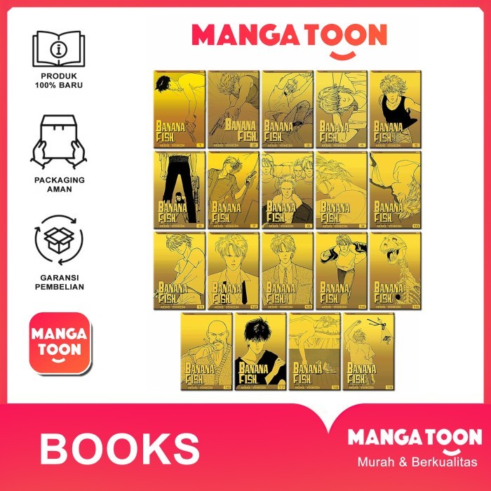 Banana Fish Complete Comic 19-book Set Vol. 1-19 by Akimi Yoshida ...