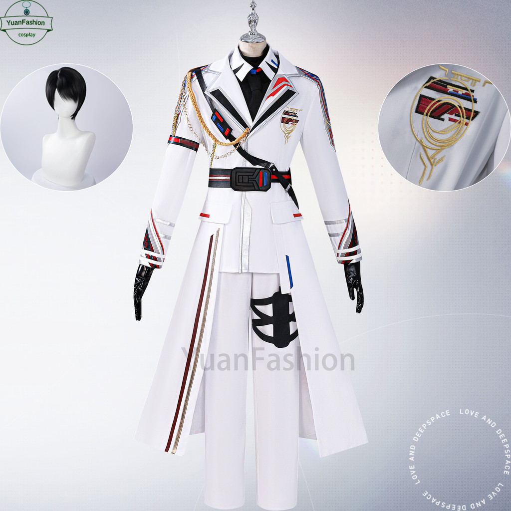 [Ready Stock] Love and Deepspace cosplay White Caleb cosplay Clothing ...
