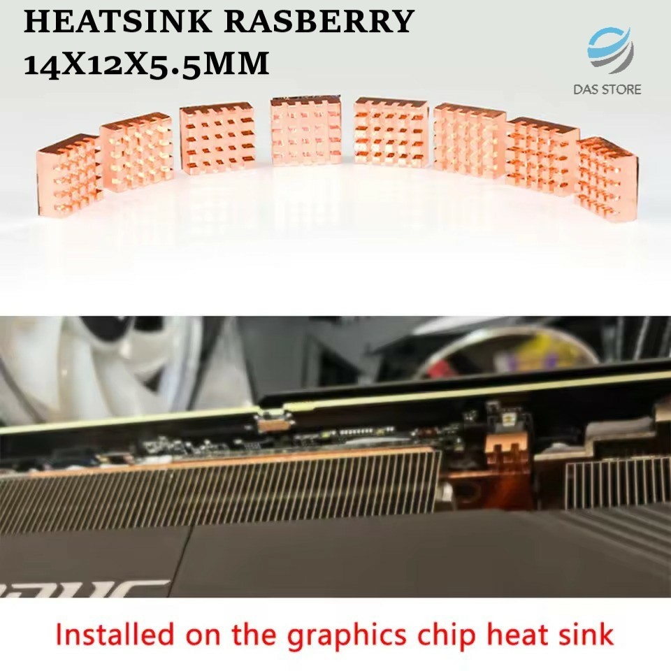 HEATSINK RASPBERRY PI THERMAL PAD COPPER 14X12X5.5MM | Shopee Malaysia