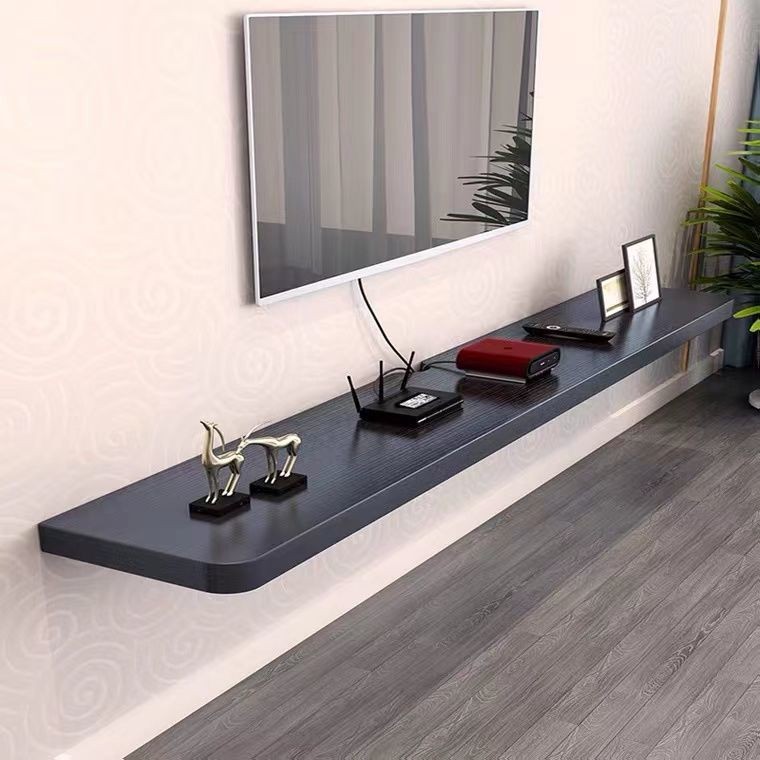 Solid Wood TV Wall Shelf Integrated Partition Design Living Room Wall ...