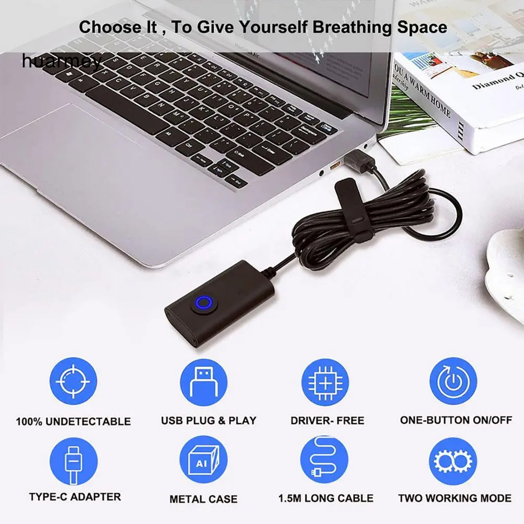 HUARMEY Plug-and-play Mouse Mover Automatic Computer Mouse Mover Usb ...