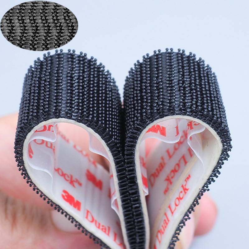 3M Dual Lock SJ3550 Black VHB Adhesive Mushroom Tape Buckle Wavy Lock ...