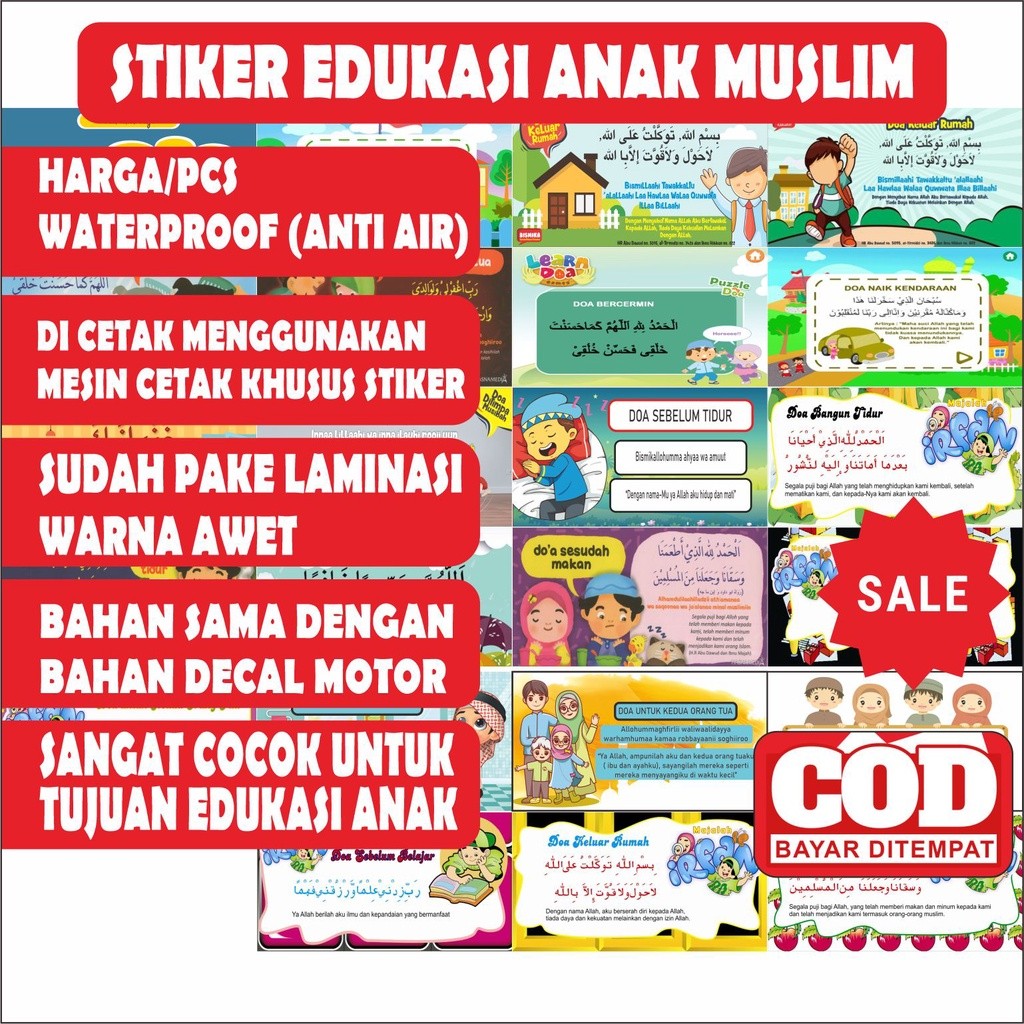 Islamic Toy Stickers Educational Stickers Daily Prayers for Muslim ...