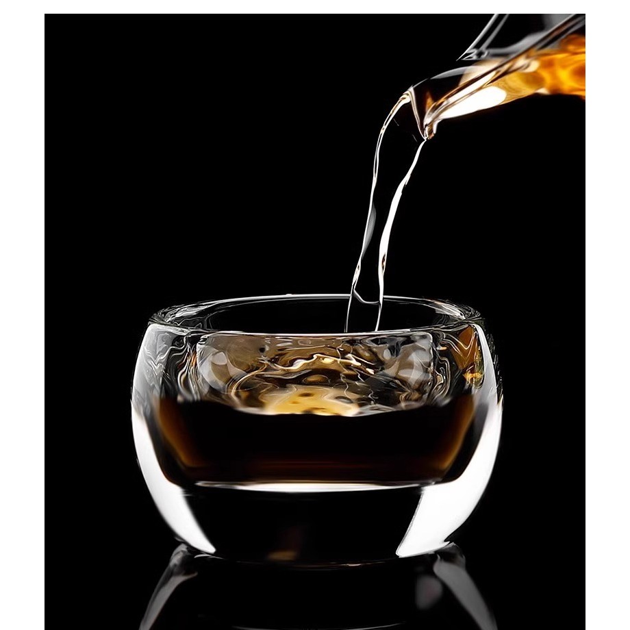 High-end Crystal Glass Finger Cup: Men's Exclusive Tea Set, Japanese ...