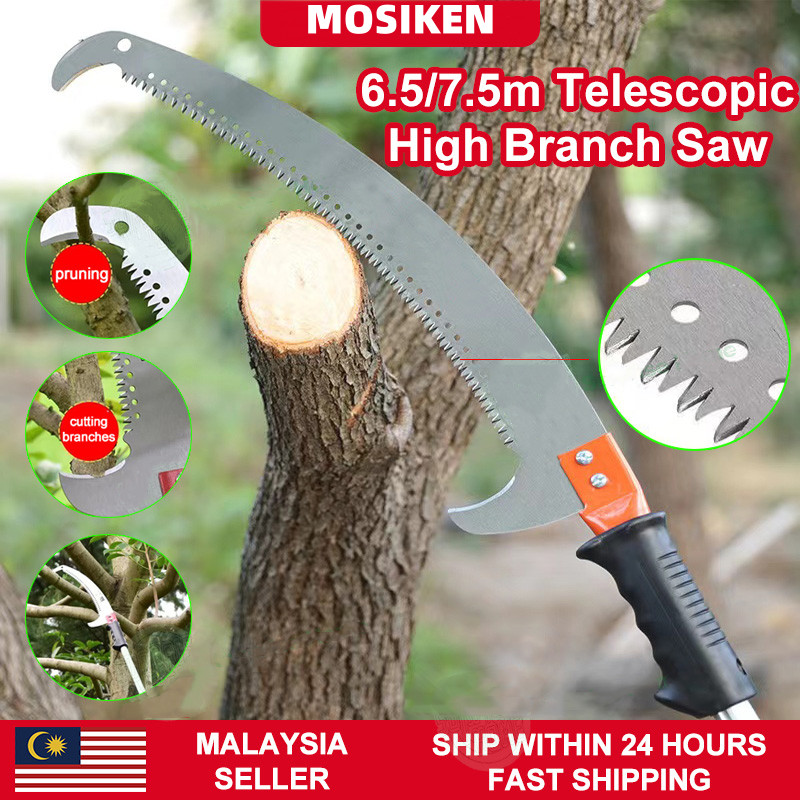 7.5meters Telescopic High Branch Shear Saw Handsaw Gardening Pruning ...