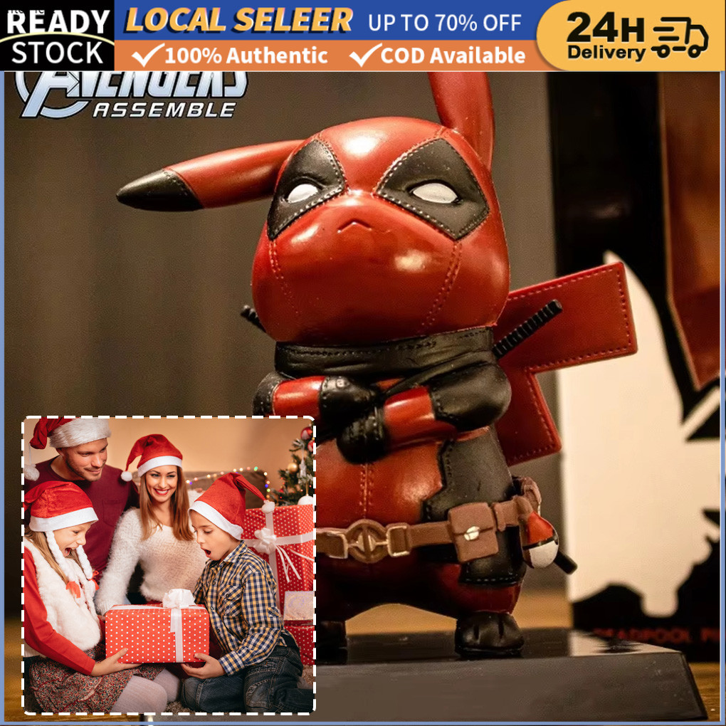 Cute Pikachu Cosplaying Deadpool Toys Awesome Collection Figure Model ...